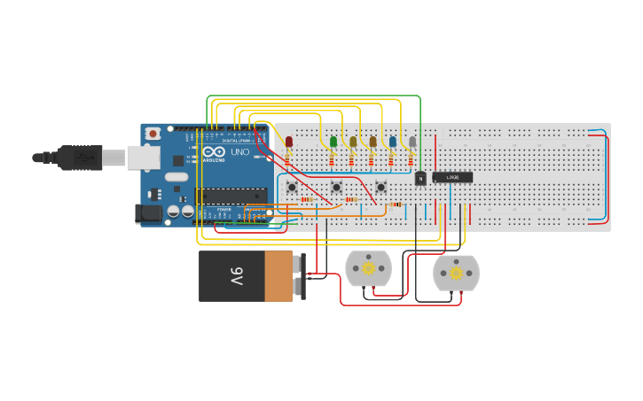 Circuit design Copyyy of PRÁCTICA 5: MÓDULOS Y ARREGLOS EN ARDUINO ...