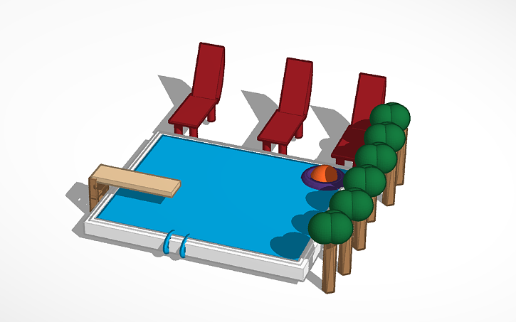 3D design swimming pool for gayatri | Tinkercad