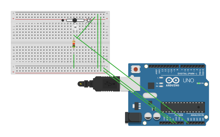 Circuit design Ambient light sensor | Tinkercad