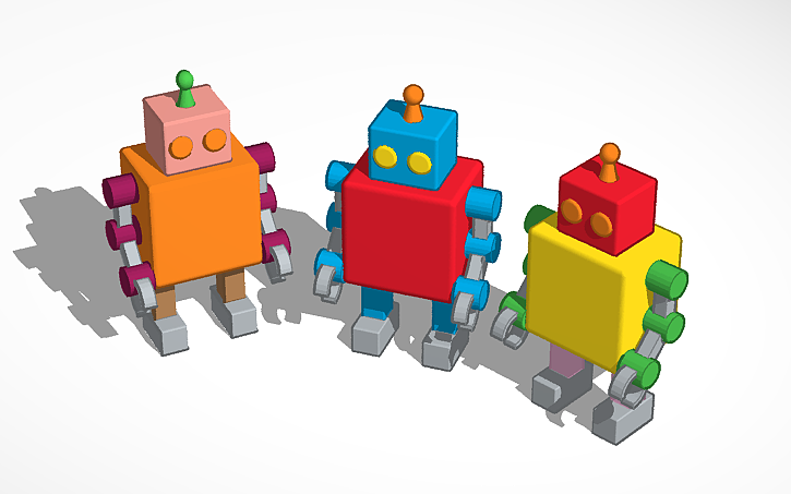 3D design TOY ROBOT | Tinkercad