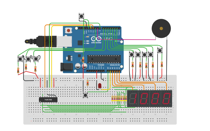 Circuit Design Countdown Timer Tinkercad