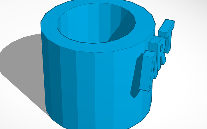 3D design Pencil holder project | Tinkercad