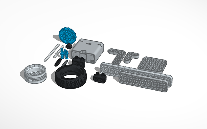 3D design Copy of VEX IQ Drivetrain Base Parts | Tinkercad