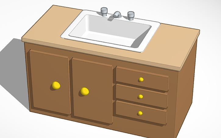 3D design Bathroom sink | Tinkercad