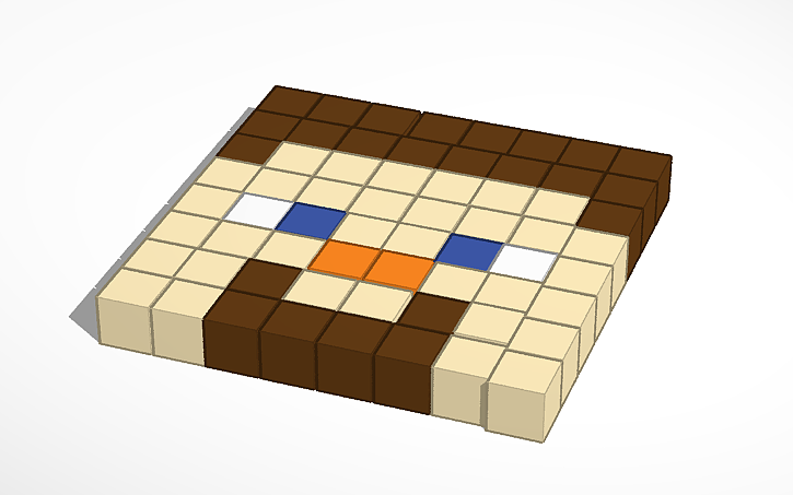 3D design Minecraft Steve | Tinkercad