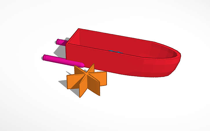 3D design Paddle boat with Lego seat | Tinkercad