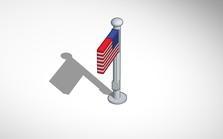 3D design American Flag | Tinkercad