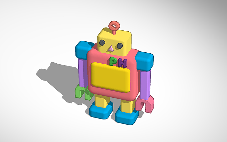 3D design Customize your own robot | Tinkercad