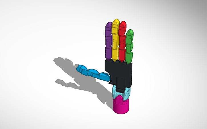 3D design Hand (WIP) | Tinkercad