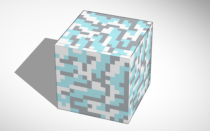 3D design MineCraft Snow Block | Tinkercad