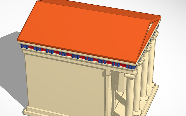 3D design Prostyle greek temple (Templo griego Próstilo) | Tinkercad