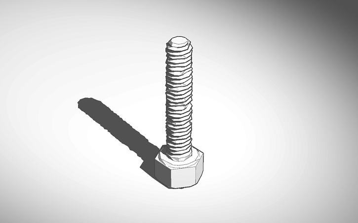 3D design m6 screw | Tinkercad