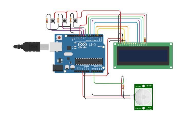 Circuit design Digital Clock | Tinkercad