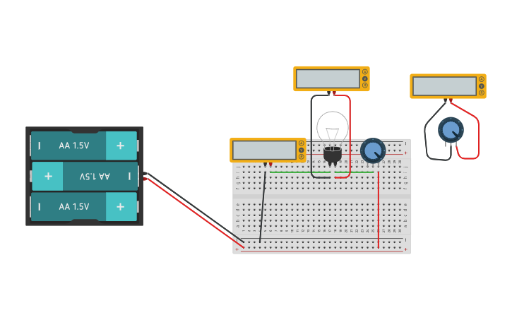 Circuit design circuito con amperimetro-ines lema | Tinkercad