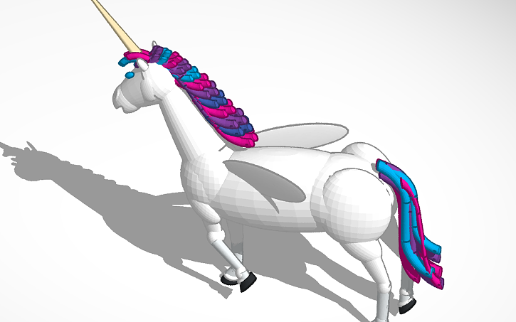 3D design unicorn | Tinkercad