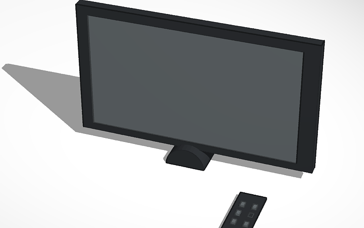3D design Flatscreen TV | Tinkercad