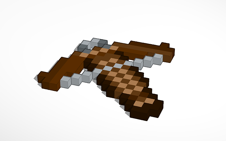 3D design Minecraft Crossbow | Tinkercad