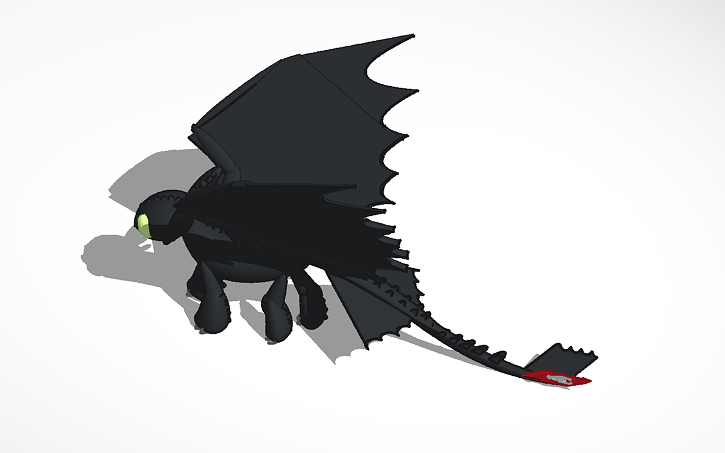 3D design toothless from how to train your dragon | Tinkercad