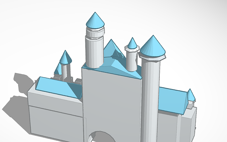 3D design castillo de disney | Tinkercad