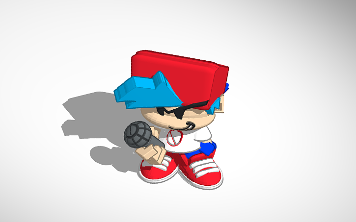3D design FNF boyfriend | Tinkercad