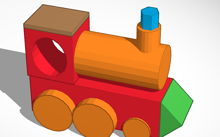 3D design toy train 2 | Tinkercad