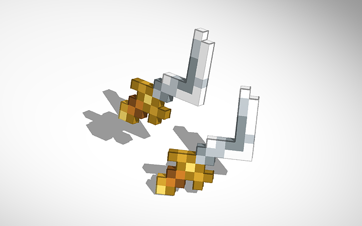 3D design Moon Daggers from MC Dungeons | Tinkercad