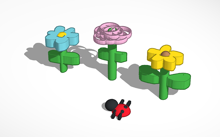 3D design flowers | Tinkercad