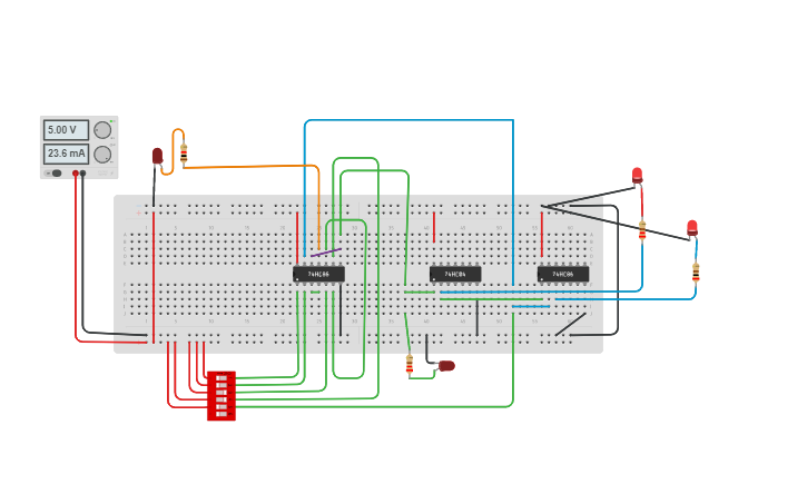 Circuit Design 4 Bit Even Parity And Odd Parity Generator And Checker Tinkercad