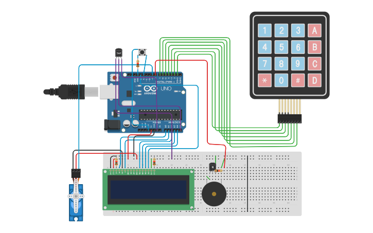 Circuit design full working 2 | Tinkercad