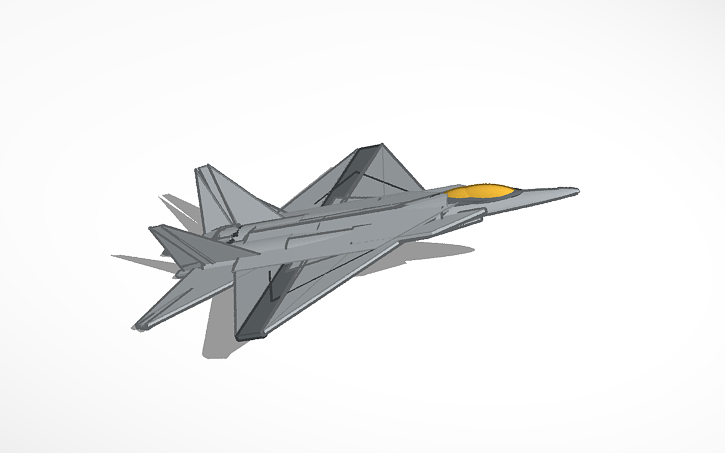 3d Design F 22 Raptor Tinkercad