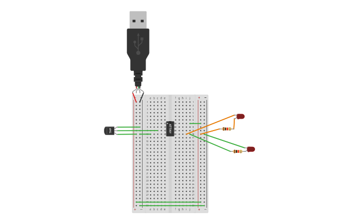 Circuit Design Attiny Tinkercad