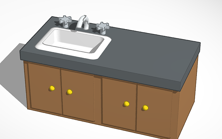 3D design Kitchen sink | Tinkercad