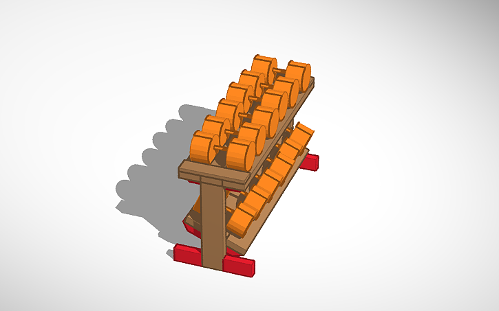 3D design Weight Rack | Tinkercad