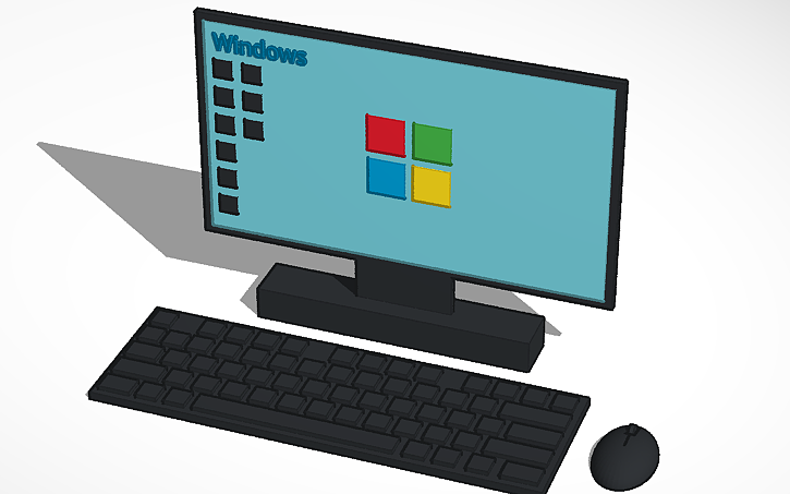 3D design Desktop Computer | Tinkercad