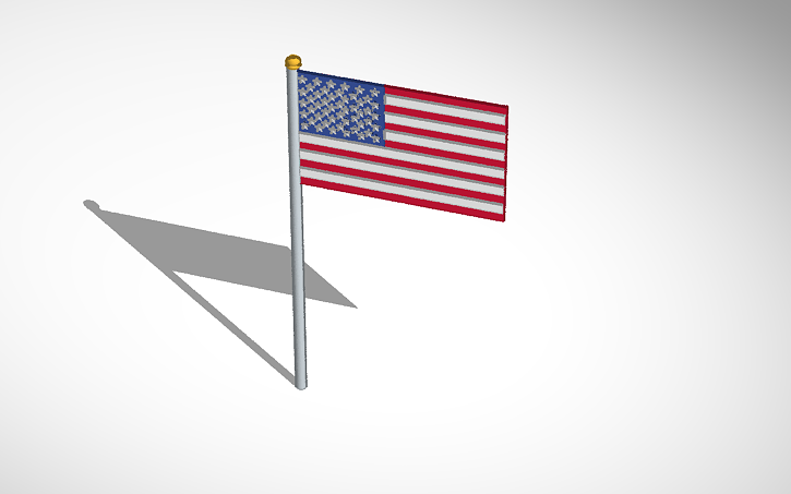 3D design The American flag | Tinkercad