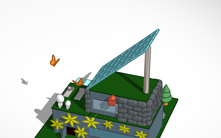 3D design Casa sustentável- Juliana 7C | Tinkercad