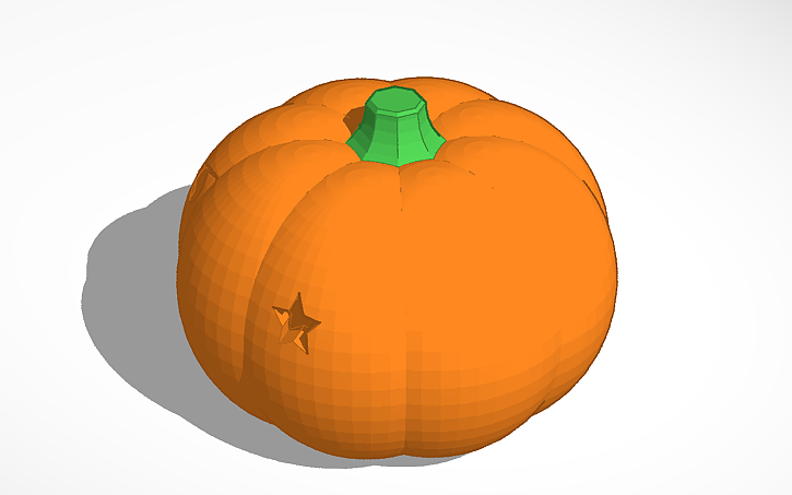3D design pumpkin | Tinkercad