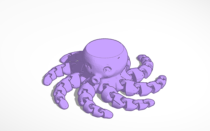 3D design Purple Octopus | Tinkercad