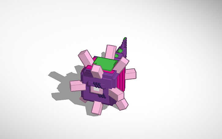 3D design Minecraft dungeons ancient guardian | Tinkercad