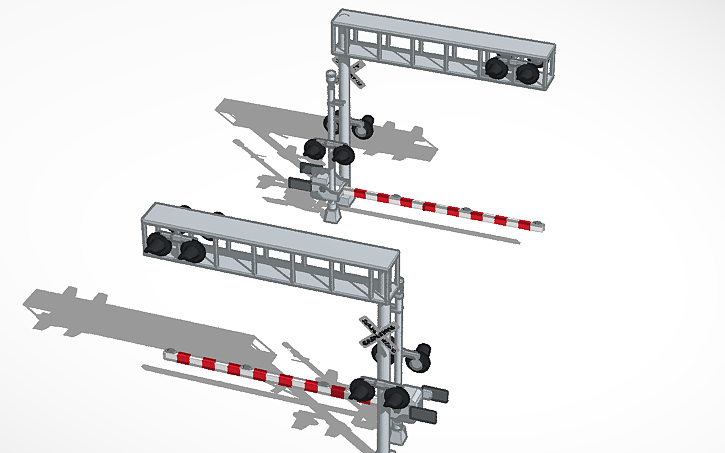 3D design Cantilever Railroad Crossing | Tinkercad