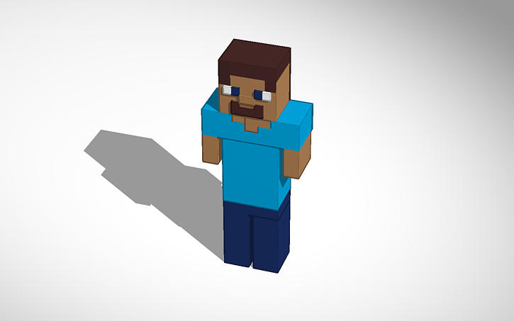3D design Steve from Minecraft | Tinkercad