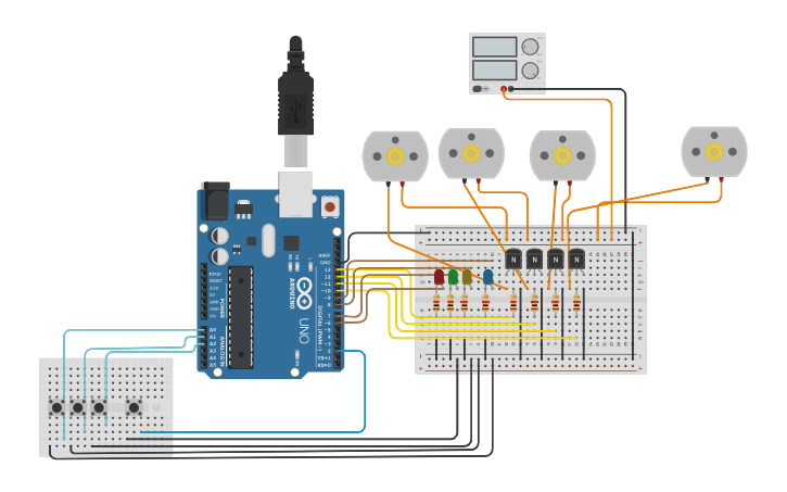 Circuit design Week 3 - Vending Machine | Tinkercad