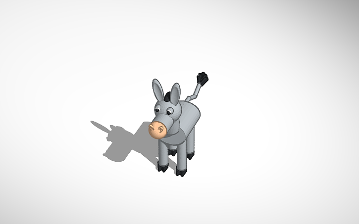 3D design Donkey | Tinkercad