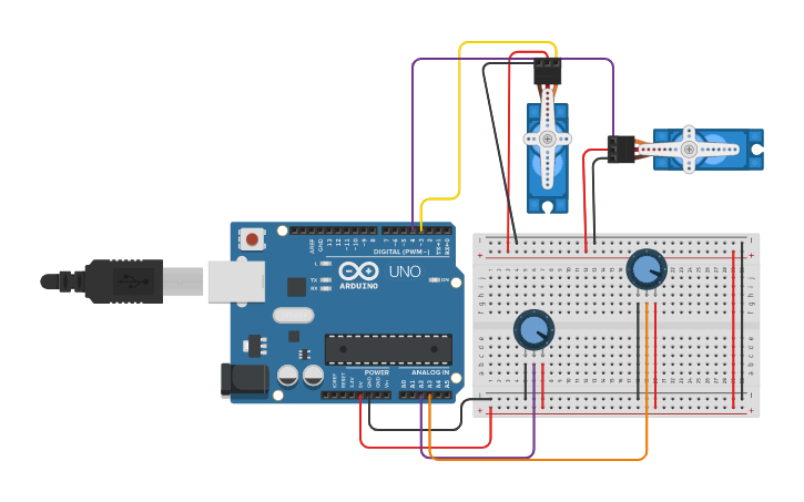 Circuit design JOYSTICK | Tinkercad