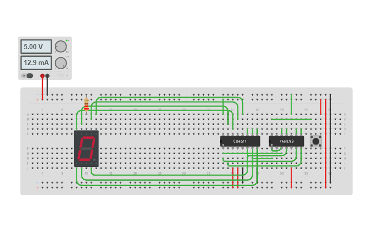 Circuit Design Counter 0 9 Tinkercad