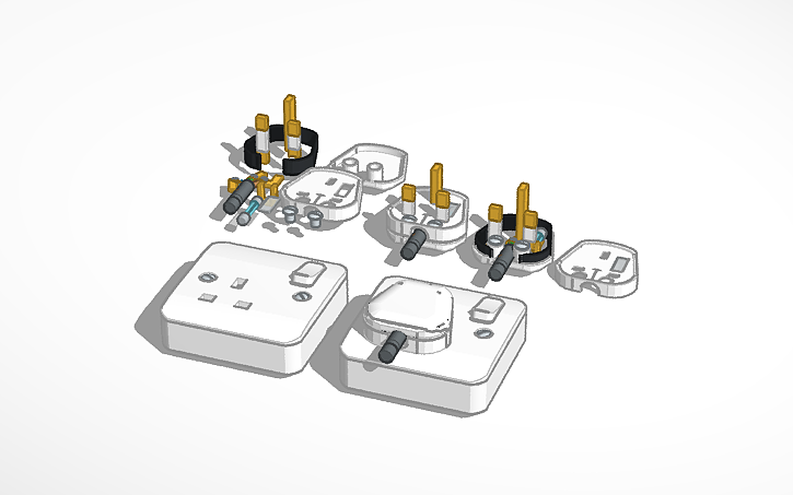 3D design British plug | Tinkercad