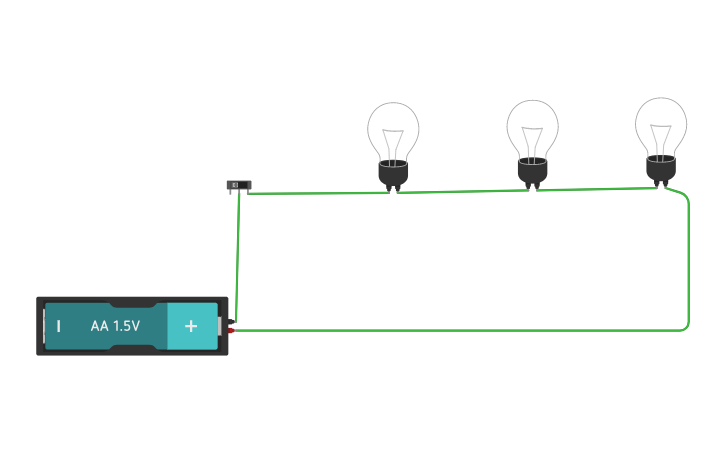 Circuit design SImple series circuit | Tinkercad