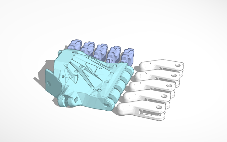 3D design Robotic hand | Tinkercad