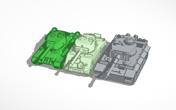 3D design world war 2 tanks | Tinkercad