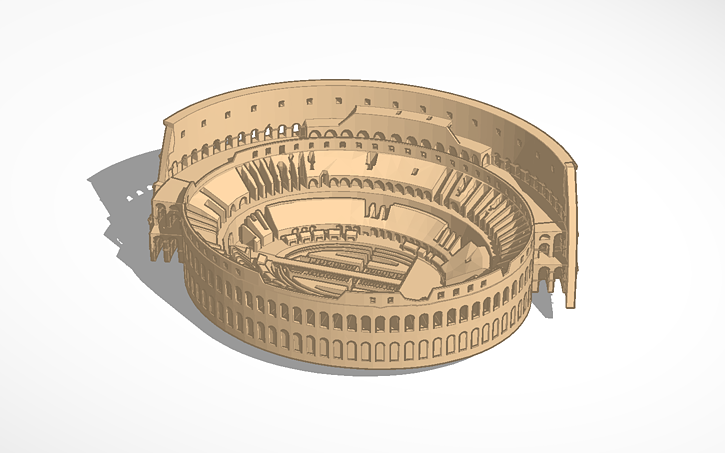 3D design roman colosseum | Tinkercad